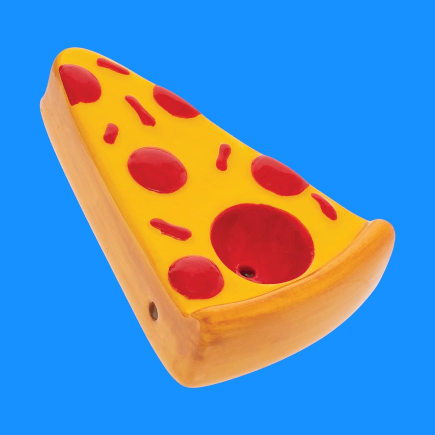 Pizza Slice Ceramic Hand Pipe - Novelty Smoking Pipe | Friends NYC Brooklyn, NY
