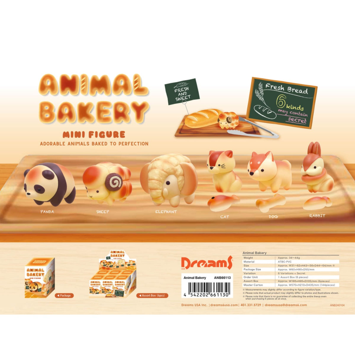 Animals Bakery Blind Box - Cute Carb Figurines - Friends NYC Brooklyn, NY
