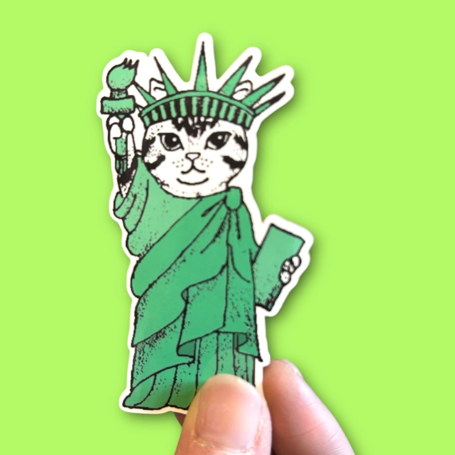 Friends NYC Liberty Cat Sticker | Friends NYC in Brooklyn, NY