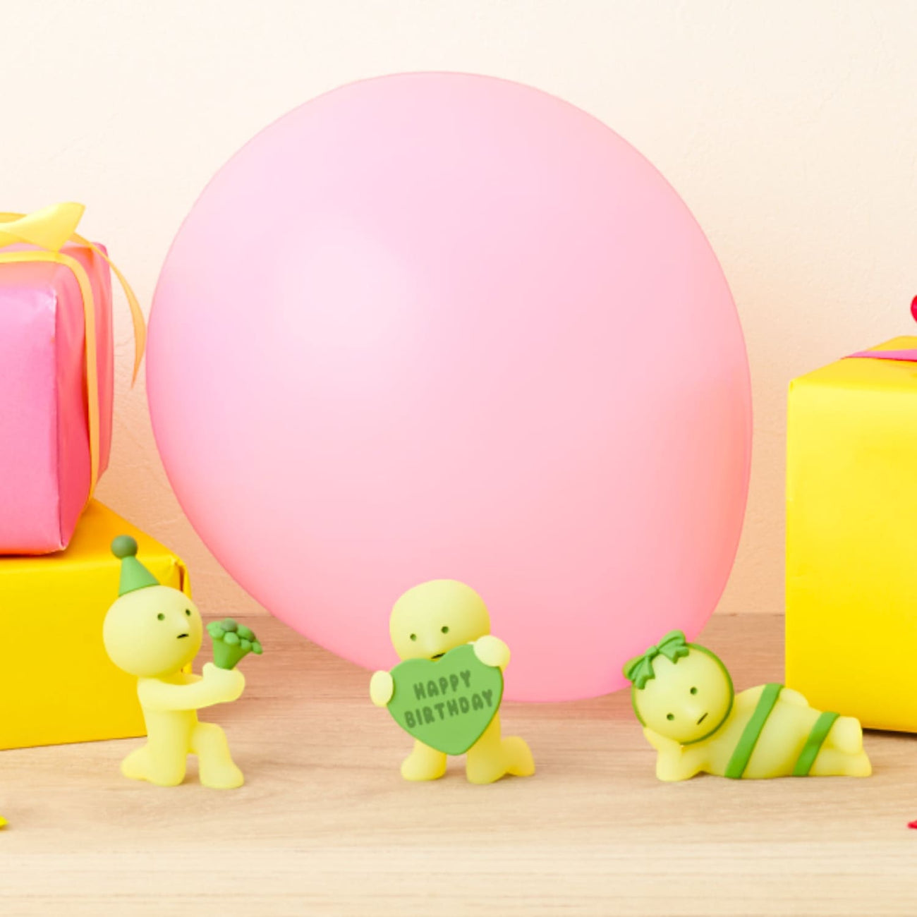 Smiski Mini Figurine Birthday Series - Glow in the Dark Blind Box ...